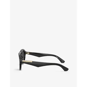 Burberry Pilot-frame Acetate Sunglasses - Grey