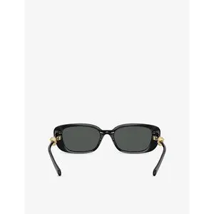 Versace Pillow-frame Injected Sunglasses - Black