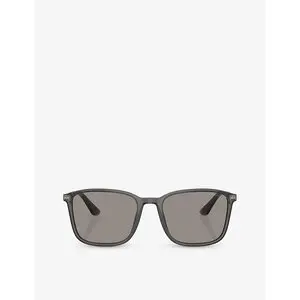 Giorgio Armani Ar8197 Square-frame Sunglasses - Grey
