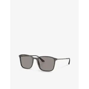 Giorgio Armani Ar8197 Square-frame Acetate Sunglasses
