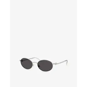 SWAROVSKI Oval-frame Metal Sunglasses