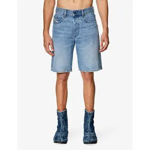 DIESEL® Faded-wash Straight-leg Denim Shorts