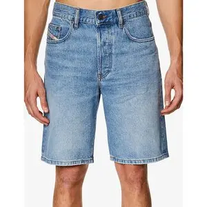 DIESEL® Faded-wash Straight-leg Denim Shorts