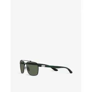 Ray-ban Rb3701 Rectangle Steel Sunglasses