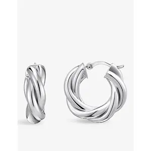 THOMAS SABO Intertwined Sterling Hoop Earrings