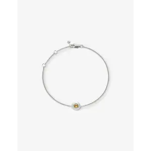 Monica Vinader Sterling Citrine Bracelet - Silver