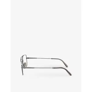 Ray-ban Square-frame Titanium Optical Glasses - Silver