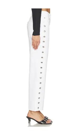 PISTOLA Lexi Mid Rise Bowed Straight Jeans