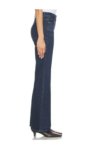 Paige Sofia Seamed Flare Jeans - Blue