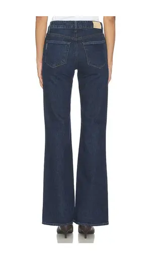 Paige Sofia Seamed Flare Jeans - Blue