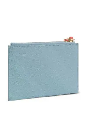 Furla Leather Zip Clutch - Blue