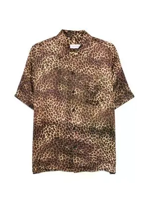 ERNEST W. BAKER Animal-print Short-sleeve Shirt
