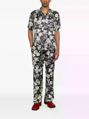 ERNEST W. BAKER Floral-print Trousers - Black