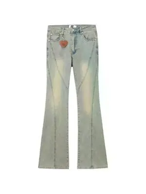 Izzue Panelled Flared Jeans