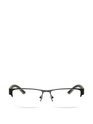 Emporio Armani Rectangle-frame Glasses - Black