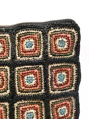 IBELIV Patterned Woven Clutch Bag