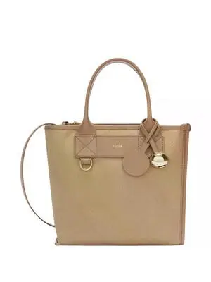 Furla Small Divide It Tote Bag - Brown