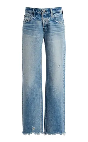 Moussy Vintage Mattapan Rigid Straight-leg Jeans - Light Wash