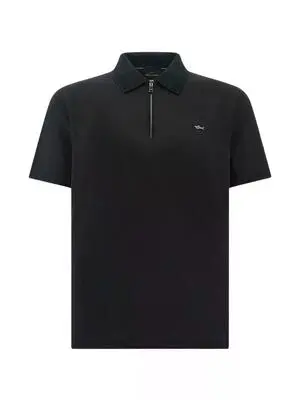 Paul & Shark Zip Polo Shirt - Black