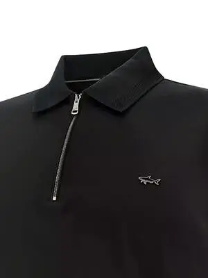 Paul & Shark Zip Polo Shirt - Black