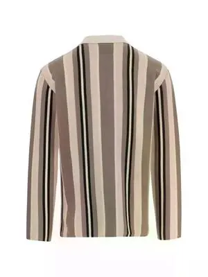 Guest In Residence Striped Rugby Polo Shirt - Neutrals