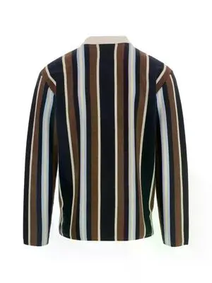 Guest In Residence Striped Rugby Polo Shirt