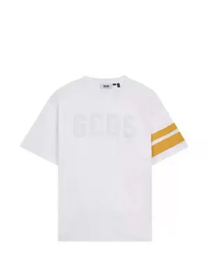 Gcds Front-logo Stripe-details Cotton T-shirt
