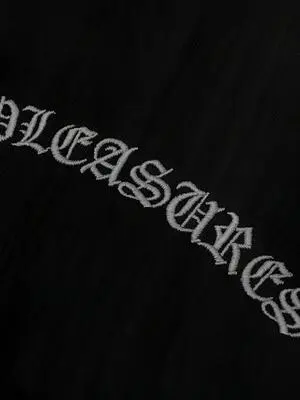 PLEASURES Skull Zip-up Hoodie - Black