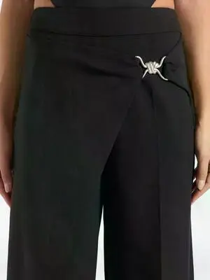 Manière De Voir Beryl Wrap Tailored Trousers - Black