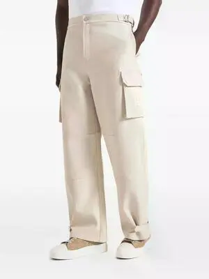 Manière De Voir Mathis Ankle-buckle Wide Leg Trousers - Neutrals