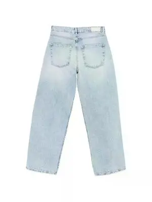 ICON DENIM LOS ANGELES Distressed Straight-leg Jeans