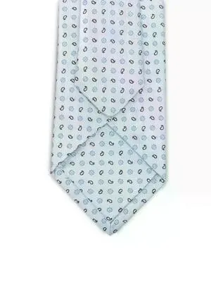 LUIGI BORRELLI Patterned Tie - Blue