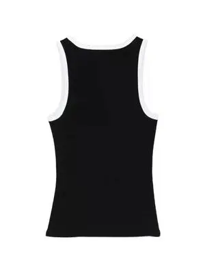 Karl Lagerfeld Autograph Logo Tank Top - Black