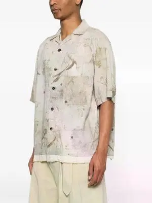 ZIGGY CHEN Buttoned Print Shirt