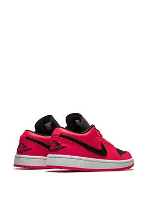 JORDAN 1 Low Siren /black-white Leather Sneakers - Red