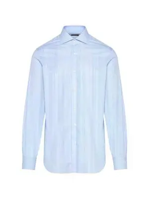 BARBA NAPOLI Striped Shirt - Blue