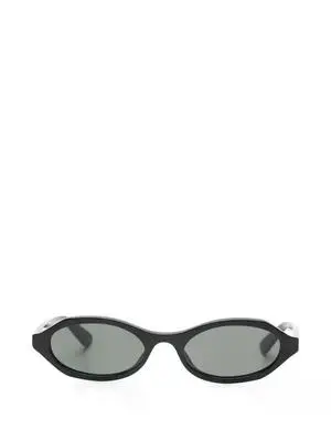 Alexander McQueen Geometric Frame Sunglasses - Black
