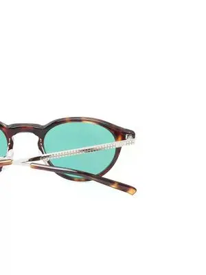 Dunhill Round Frame Tortoiseshell Sunglasses - Brown