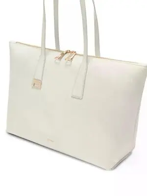 Furla Olivia Grained Leather Tote Bag - Neutrals