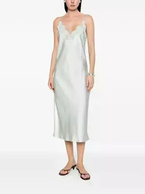 RÓHE Silk Lace-trim Slip Dress