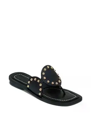 Bernardo Agartha Studded Flat Sandals - Black
