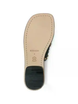 Bernardo Agartha Studded Flat Sandals - Black