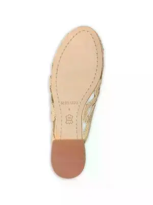Bernardo Cappadocia Raffia Cut-out Mules - Neutrals