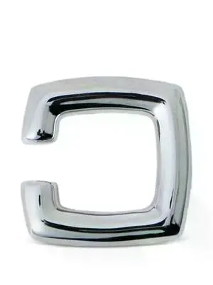 Tom Wood Tone Cube Cut-out Ear Cuff - Silver