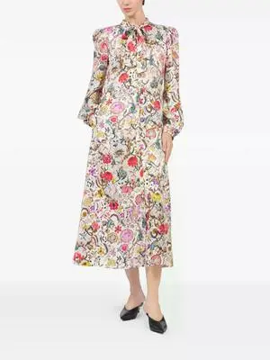 Roberto Cavalli Button Detailed Day Dresses