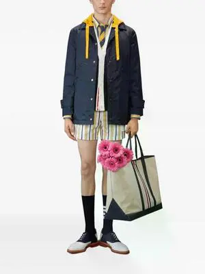 Thom Browne Hooded Ripstop Coat