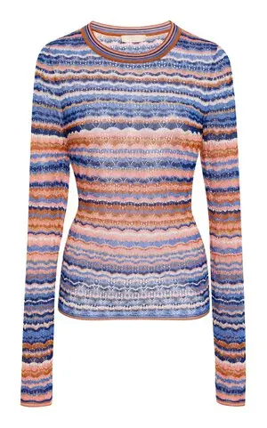Ulla Johnson Lunaire Pointelle-knit Top - Multi