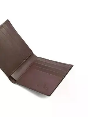 Etro Embroidery Leather Wallet - Brown