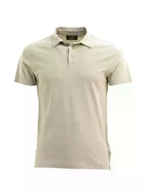ZANONE Button Polo Shirt - Neutrals