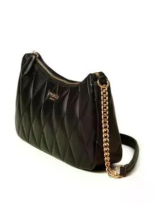 TWINSET Quilted Shoulder Bag With Chain Inserts - Black